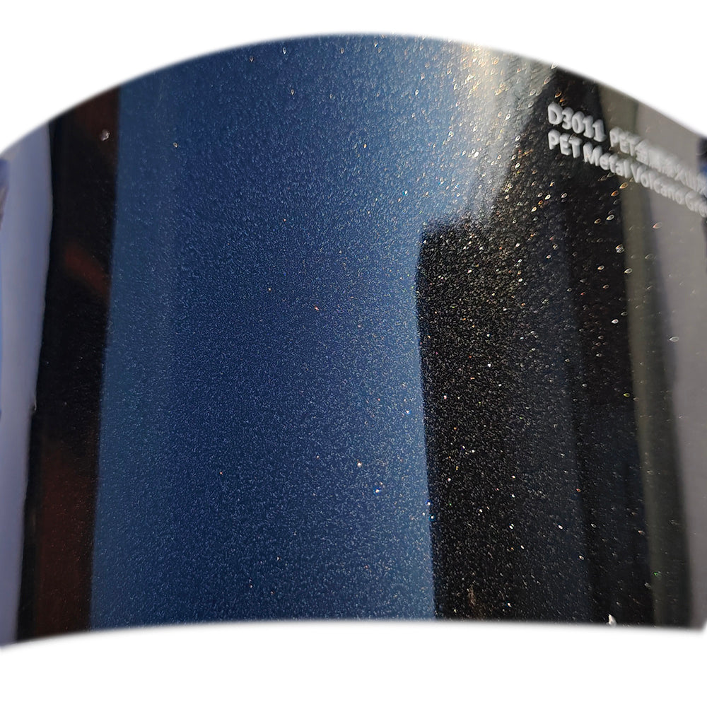 Gloss Metallic Volcano Grey Wrap (PET Liner) – wrapteck