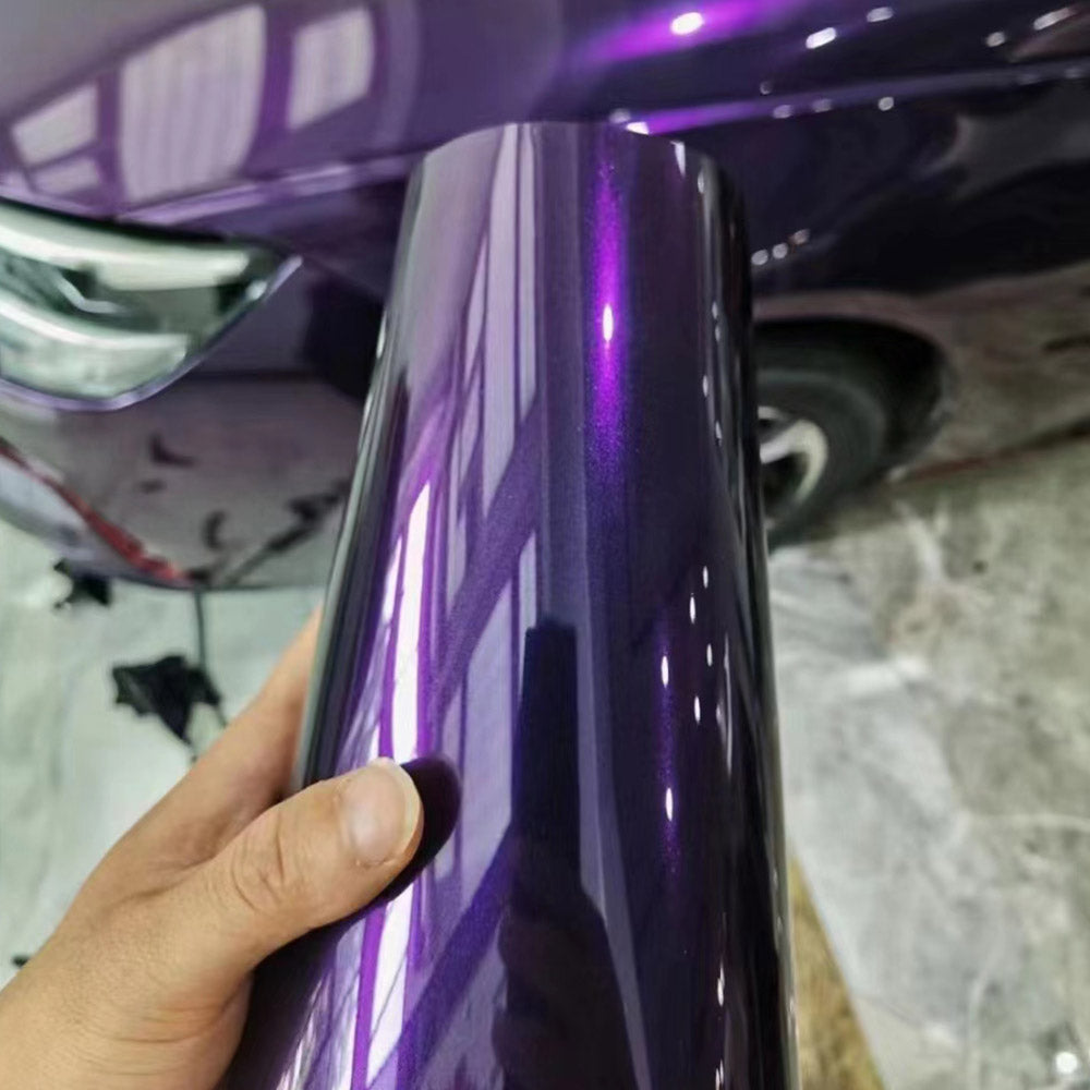 Gloss Metallic Venice Purple Car Wrap (PET Liner) – wrapteck