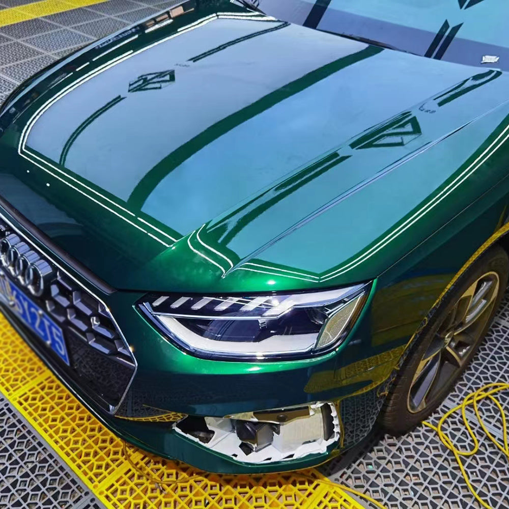 Gloss Metallic Agate Green Vinyl Wrap (PET Liner) – wrapteck