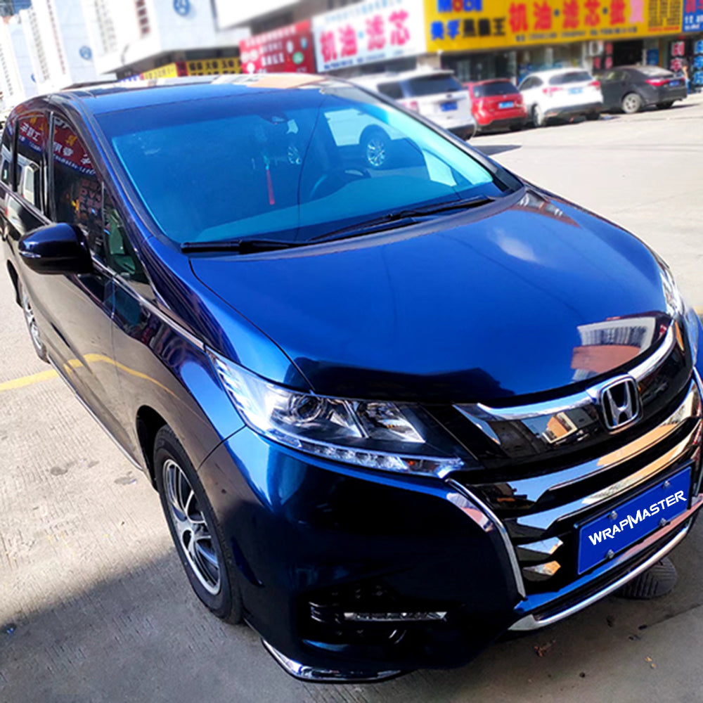 Gloss Metallic Vehicle Wrap Midnight Blue (PET Liner) – wrapteck