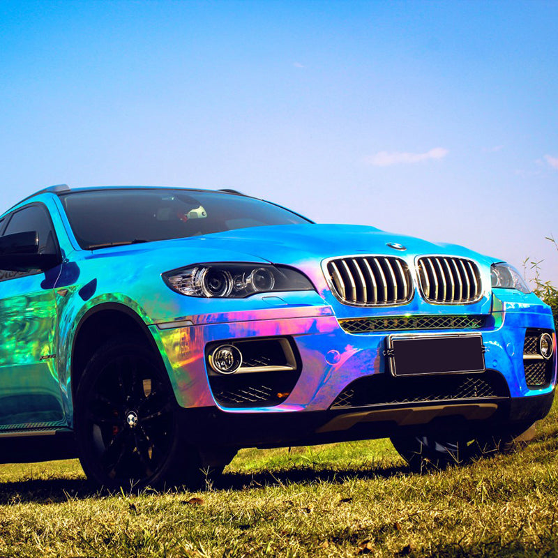 Chrome Rainbow Blue Wrap – wrapteck