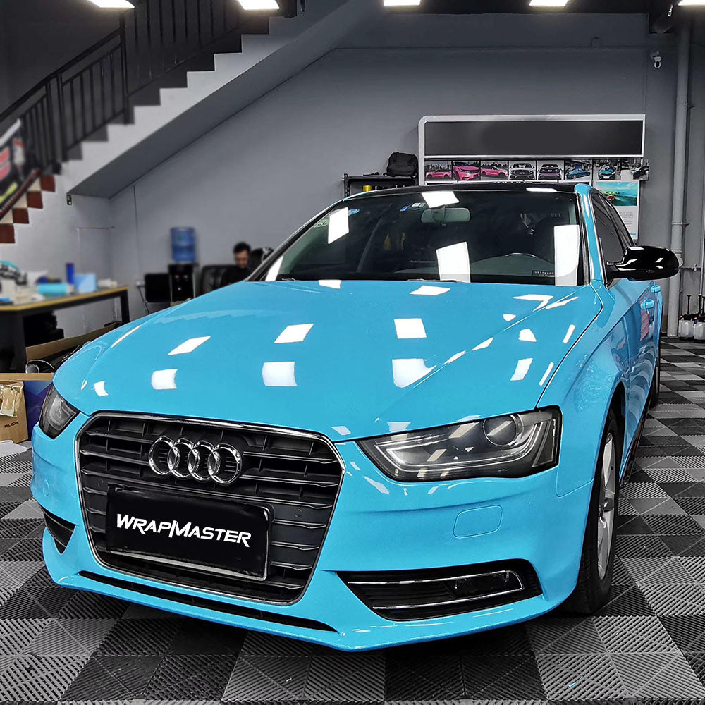 Gloss Sky Blue Vehicle Vinyl Wrap – wrapteck