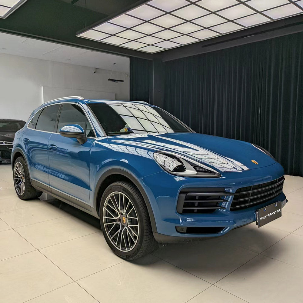 Gloss Porsche Deep Blue Auto Vinyl Wrap – wrapteck