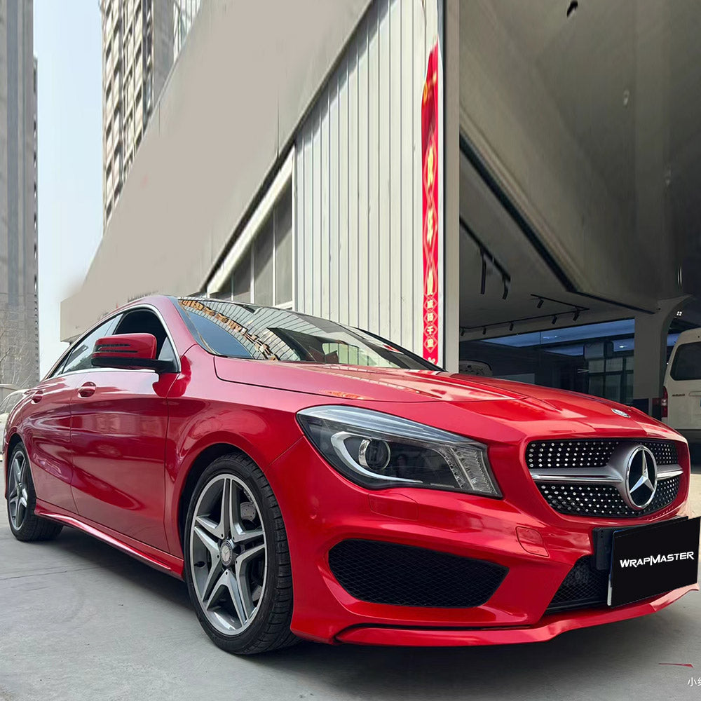 Gloss Metallic Fiery Red Vinyl Wrap – wrapteck