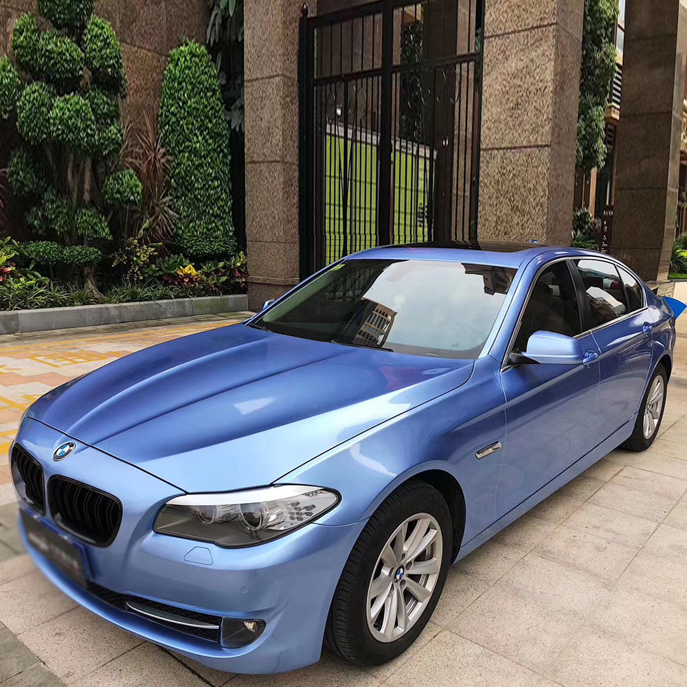 Gloss Metallic Mist Blue Car Wrap – wrapteck