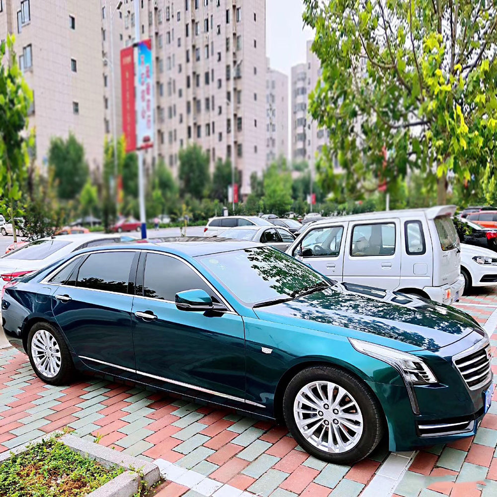 Gloss Metallic Royal Green Car Wraps – wrapteck