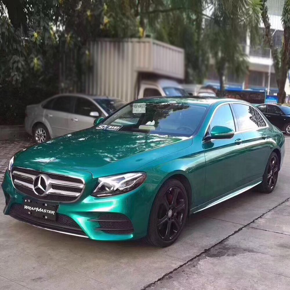 Gloss Metallic Royal Green Car Wraps – wrapteck