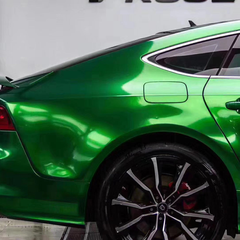 Gloss Metallic Apple Green Vinyl Wrap for cars – wrapteck