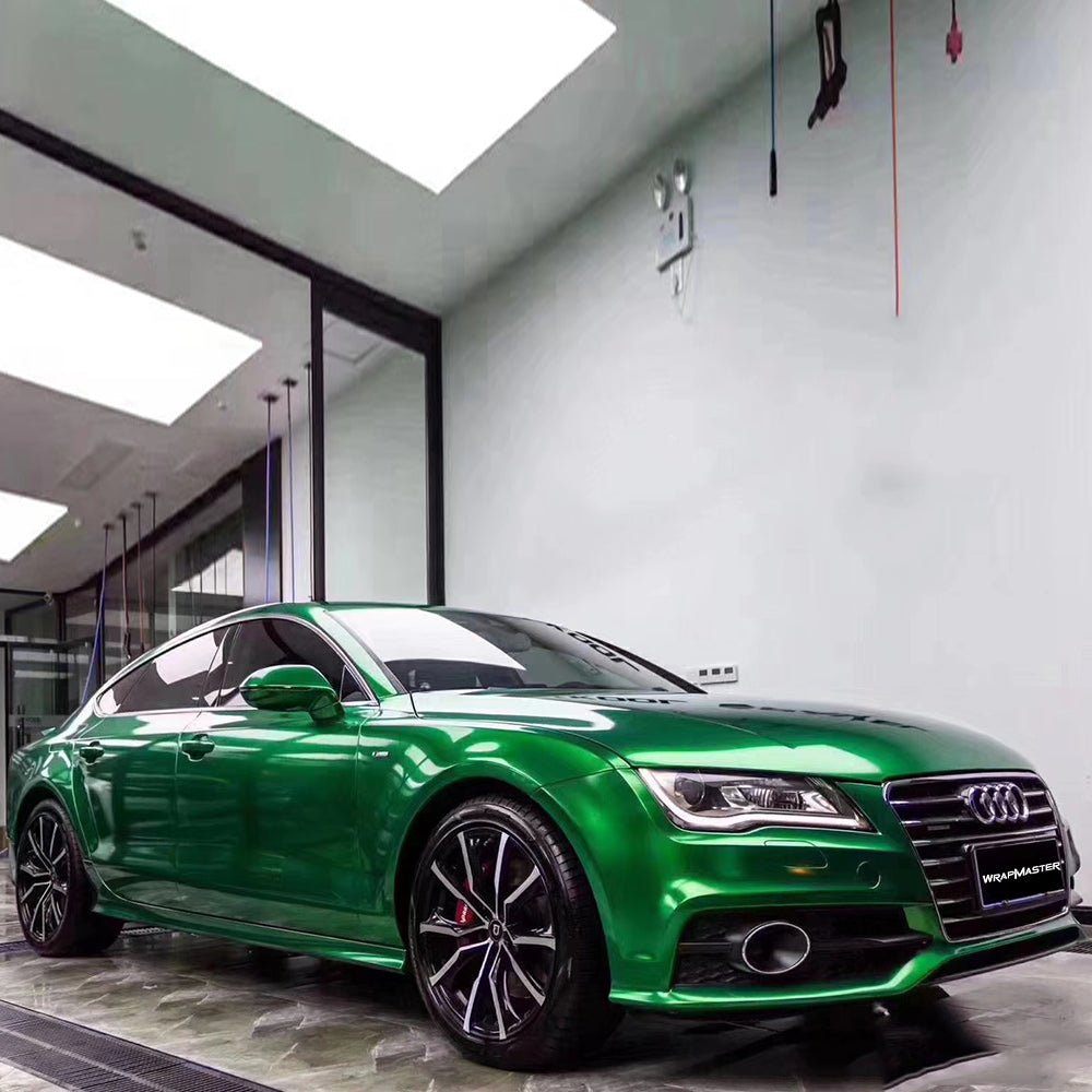 Gloss Metallic Apple Green Vinyl Wrap for cars – wrapteck