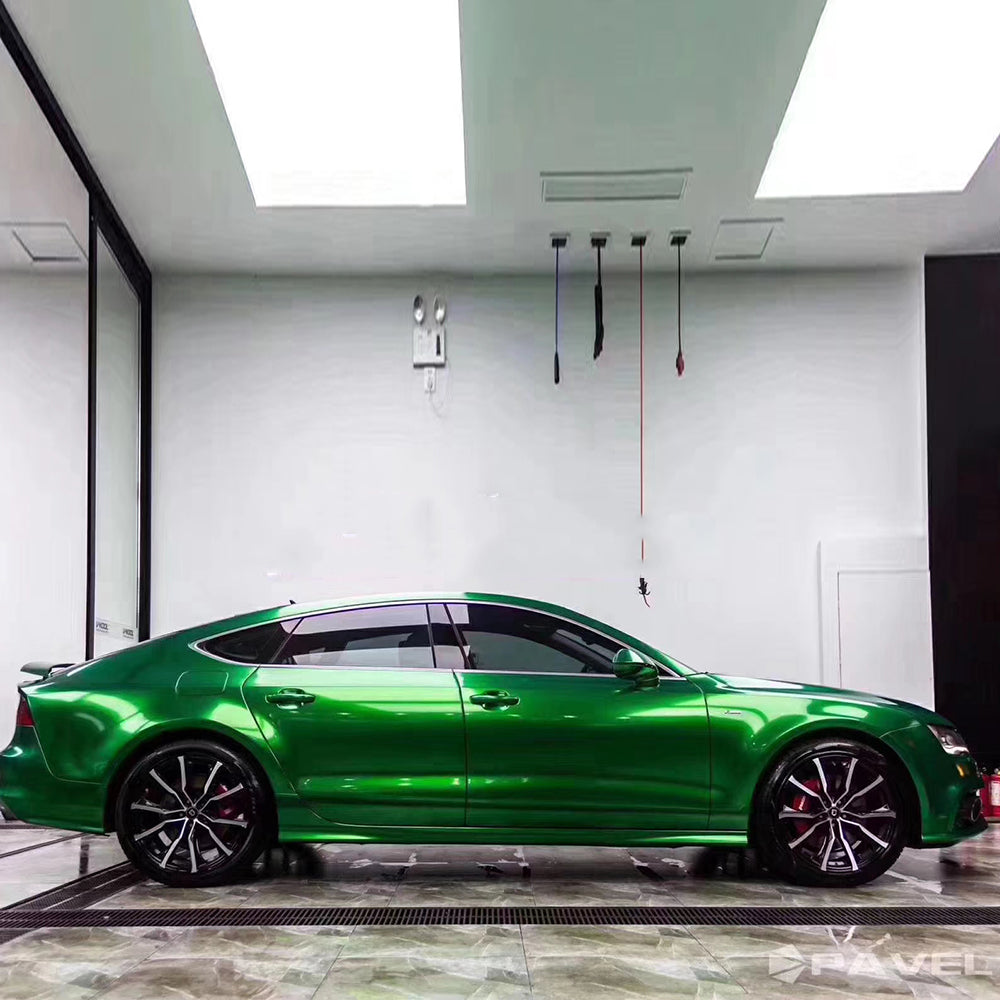Gloss Metallic Apple Green Vinyl Wrap for cars – wrapteck