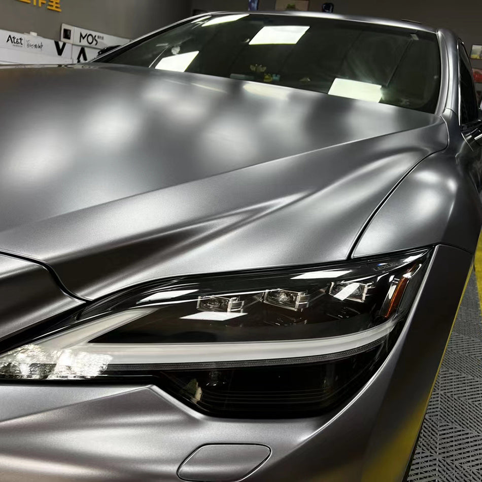 Satin Grey Wrap Metallic Car – wrapteck
