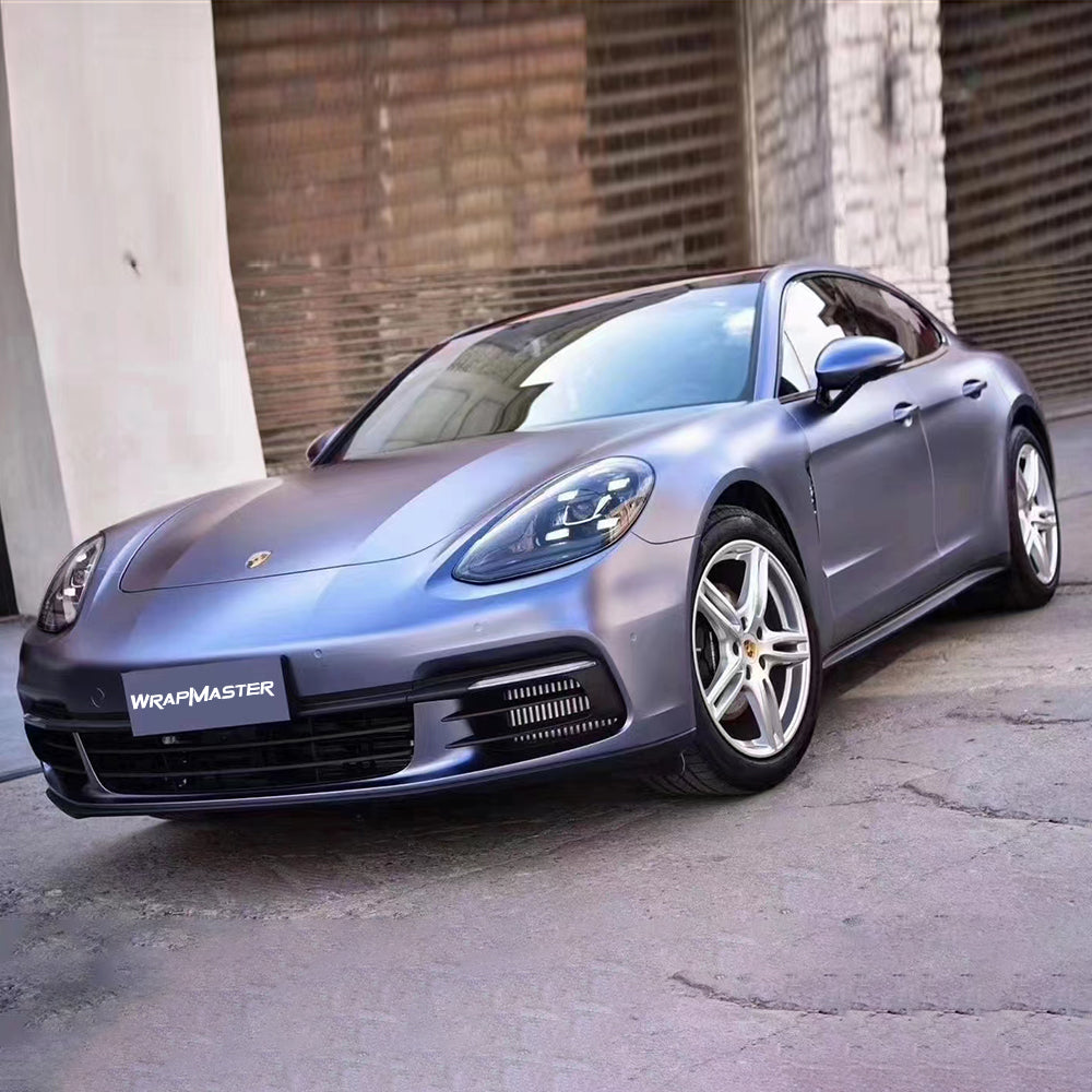 Satin Matte Midnight Blue Metallic – wrapteck