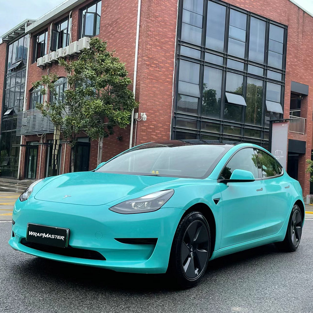 Gloss Pearlescent Tiffany Blue Car Wrap – wrapteck