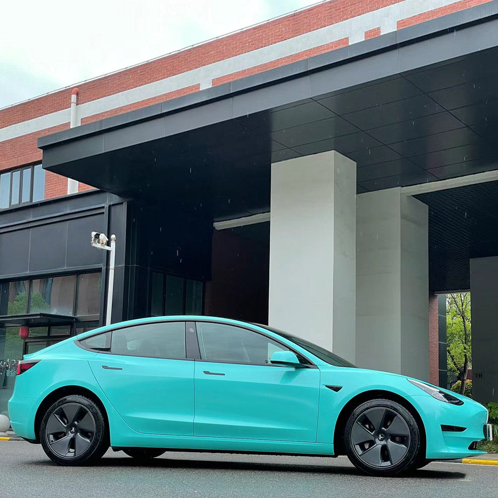 Gloss Pearlescent Tiffany Blue Car Wrap – wrapteck