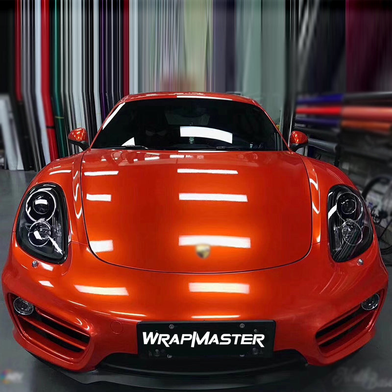 Gloss Metallic Orange Car Wrap – wrapteck