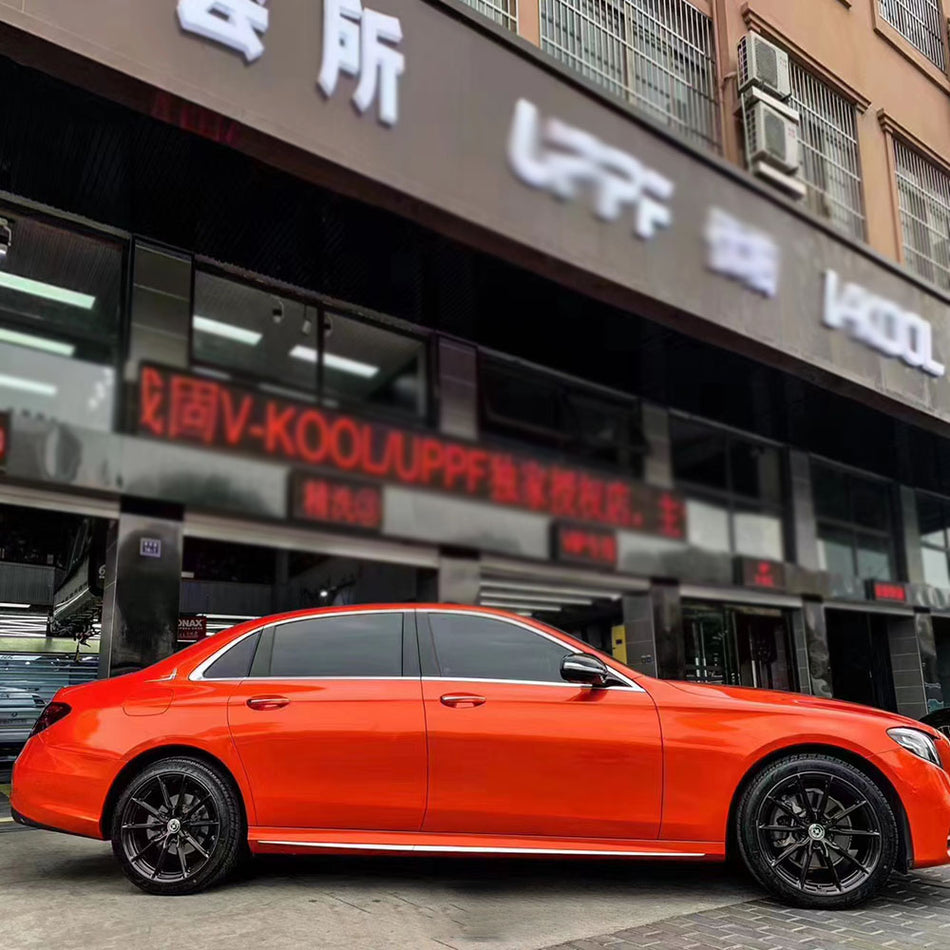 Gloss Metallic Orange Car Wrap – wrapteck