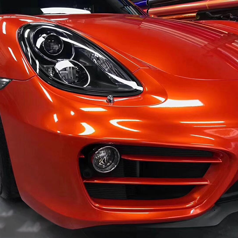 Gloss Metallic Orange Car Wrap – wrapteck