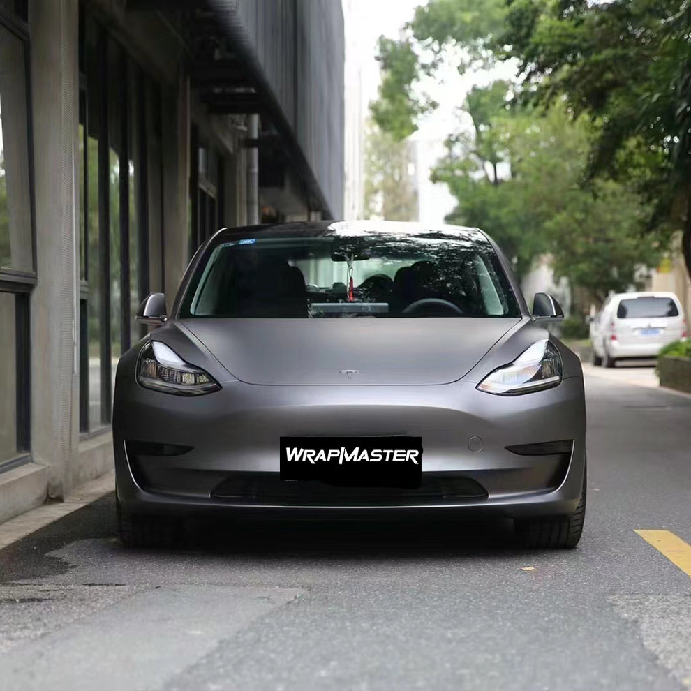 Ultral-matte Metallic Dark Grey Car – wrapteck