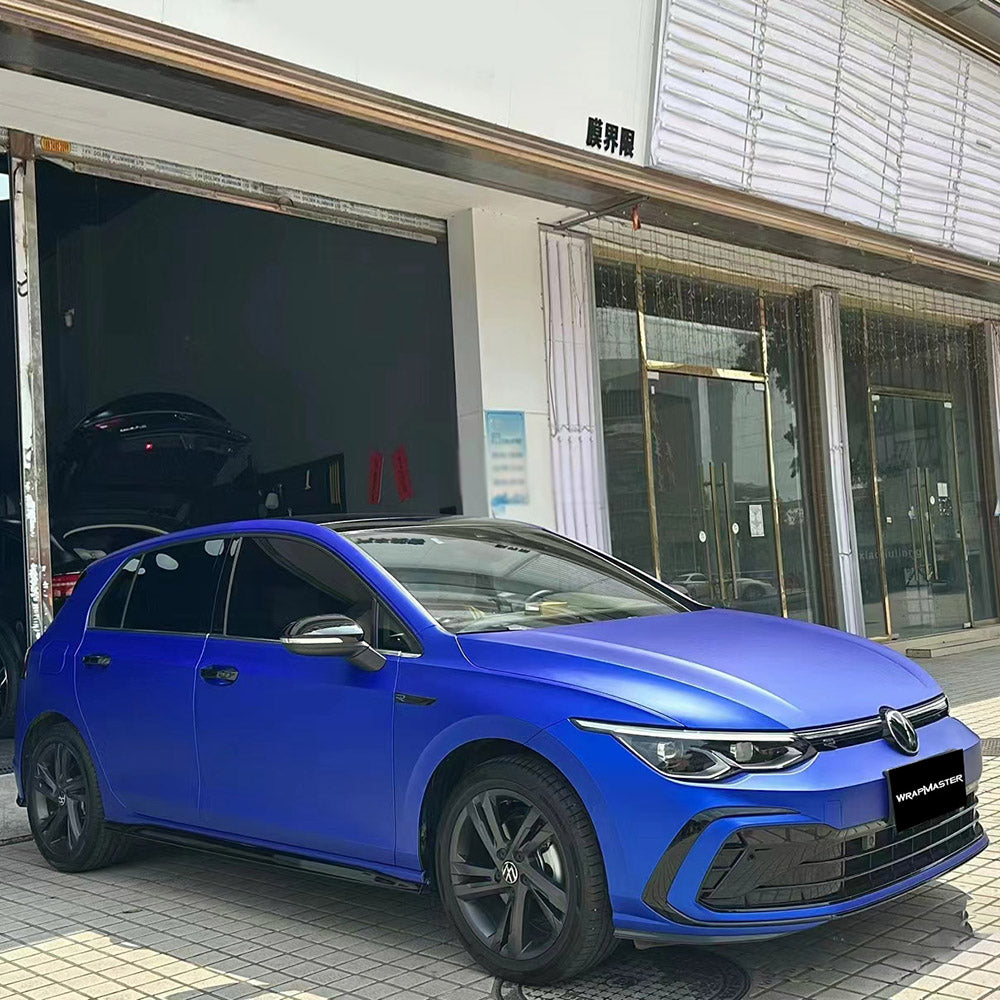 Matte Chrome Blue Vinyl Wrap – wrapteck
