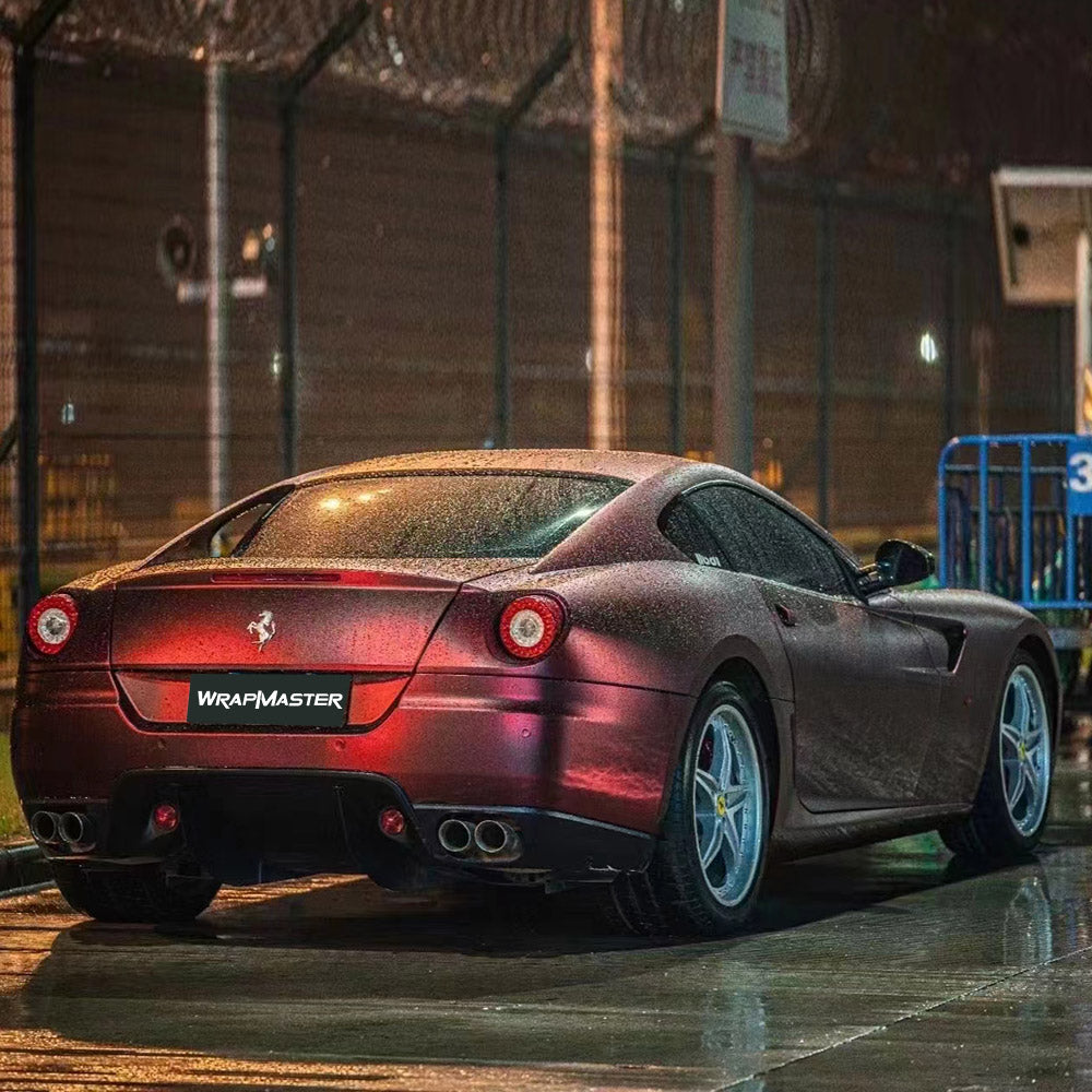 Super Chrome Metallic Vinyl Romani Red (PET Liner) – wrapteck