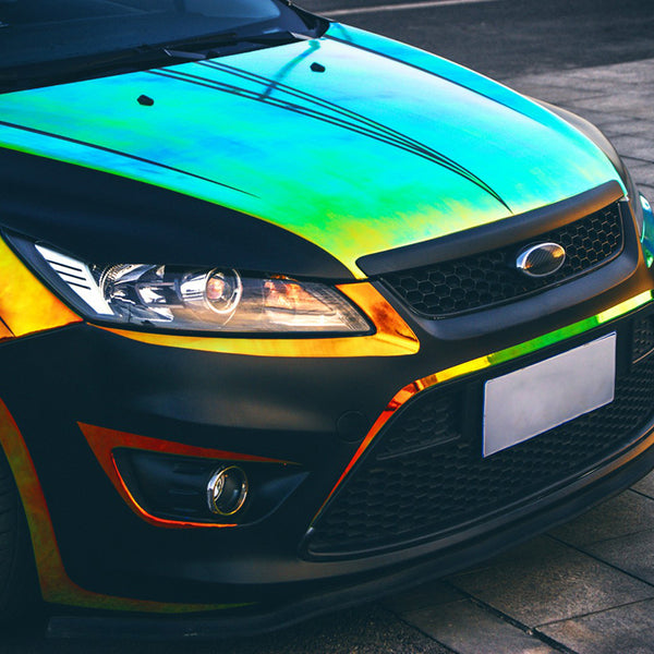 Rainbow Chrome Vinyl Car Wrap – wrapteck