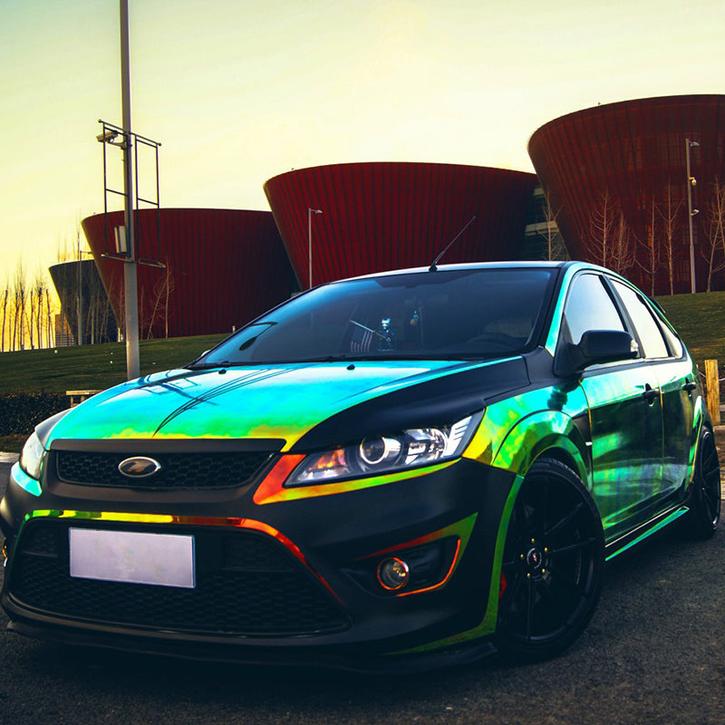 Rainbow Chrome Vinyl Car Wrap – wrapteck