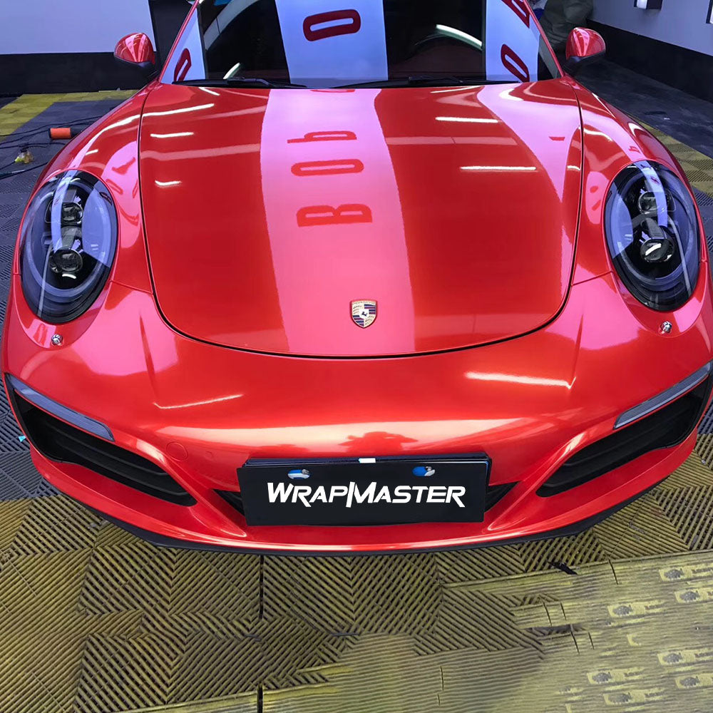 Gloss Metallic Red Vinyl Wrap Sheets – wrapteck